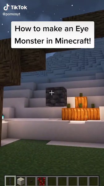 Create a Spooky Eye Monster in Minecraft!
