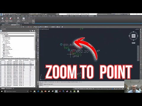 Zoom to a Point in AutoCAD Civil 3D