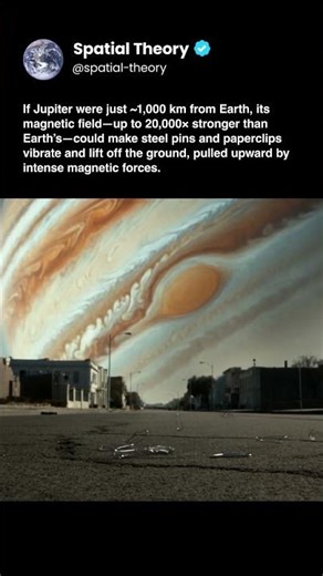 Jupiter’s magnetic field is 20,000× stronger than Earth’s