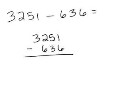 Subtracting Large Numbers