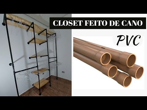DIY: How to make an industrial-style closet using PVC pipes