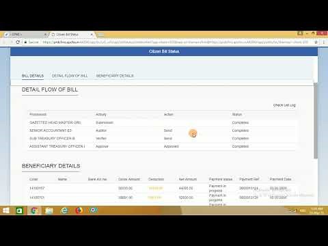 HOW TO CHECK BILL STATUS IN CFMS SITE