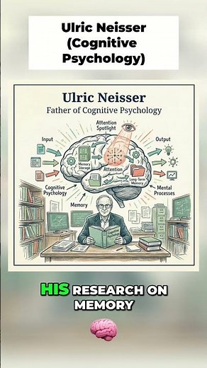 Ulrich Neisser (Father of Cognitive Psychology Explained) #psychology101 #psychology
