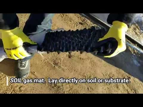 Soil Gas Radon Mat FULL Installation Single Family Home | PDS Radon Supply