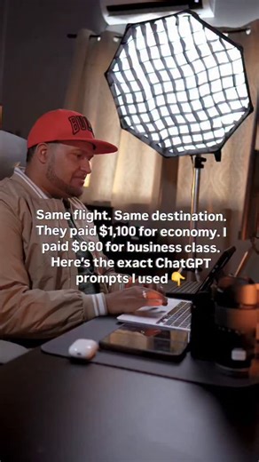 Weliton DeOliveira on Instagram: "1. “Act as a luxury travel hacker. Search flights from Miami to Lisbon 60 days from now. Compare economy and business fares, identify fare drops or unusual pricing patterns, and tell me which route gives the best value per seat.” 2. “Build me a real-time price monitoring system that checks Google Flights, ITA Matrix, and Skiplagged for hidden deals every 48 hours. Include instructions on how to automate notifications using a Chrome plugin or free tool.” 3. “Writ