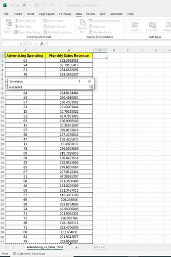 How to Perform Correlation Analysis in Excel #excel #exceltips #exceltutorial