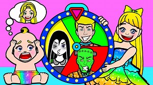 1M views · 26K reactions | Paper Dolls Dress Up - Rapunzel Sisters Spin the Wheel Challenge - Barbie Story & Crafts | Beauty Paper Dolls | Facebook