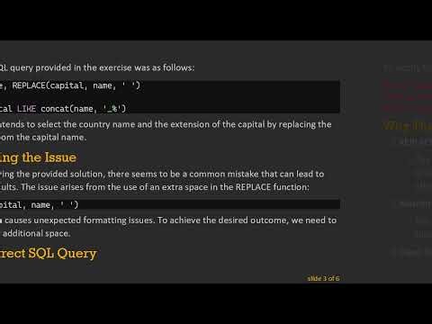 How to Find Name and Extension of Countries from a SQL Table