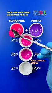 Mention Your Favorite Shade!💕🟣 . . . . #colors #paintmixing #colormixing #art #artvideo #pink #purple #paintmixing #color #mixing #palette #asmr #asmrsound #satisfying #satisfyingvideo #shorts #miniartzone #viral #fluropink #trending #foryou #follow #reels #viralvideo #trendingvideo #foryoupage #beauty #style #music | Mini Art Zone