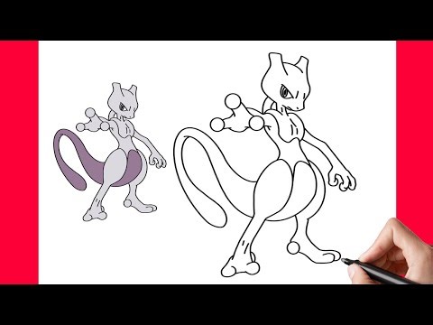HOW TO DRAW MEWTWO - POKÉMON - HOW TO DRAW POKÉMON
