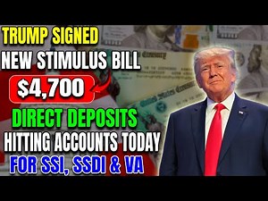 STIMULUS REFUND ALERT - $4,700 Deposit Hits TODAY! Trump Signs NEW Relief Bill!