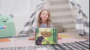 BUTTERFLY SPRING 45 PCS 3D Dinosaurs Hair Clips for Girl Children Hair Clips Baby Girls Hair Clips Hairpins Set Hair Accessories+ Dinosaur Knowledge Card + Beautiful Desk Calendar + Gift Box