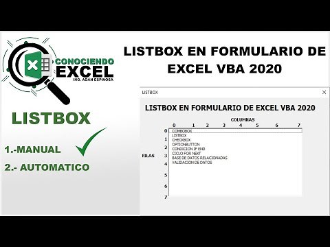 LISTBOX EN FORMULARIO DE EXCEL VBA - MUY FACIL😎✅