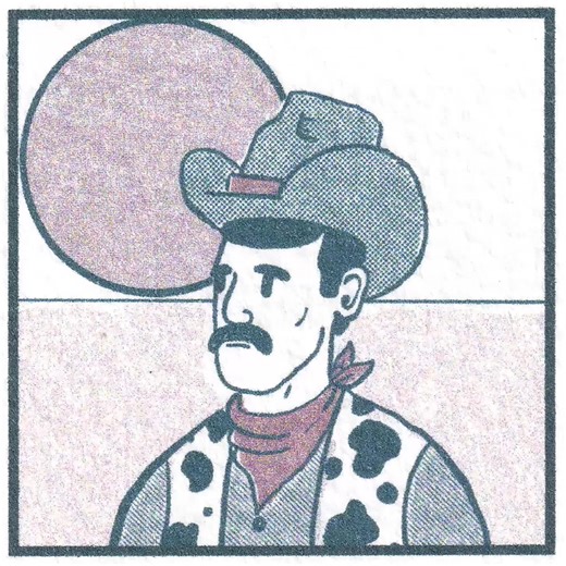 •nacho el macho• An illustrated frame by frame animation. #illustration #framebyframe #animation #photoshop #procreate #motiongraphics #mixedmedia #print #printmaking #howdy #cowboy #smoking #smoky #machoman #artist #artistsoftiktok #art #fart #vintagestyle #vintageaesthetic #retro #retrodesign #retroart #experiment #multimedia