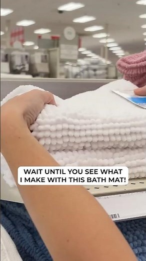 Grab a Target bath mat - this is GENIUS!