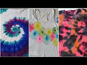 How To Tie Dye With Alcohol Ink On T-shirt | Dyeing Fabric With Alcohol Inks | Tie Dye Tutorial