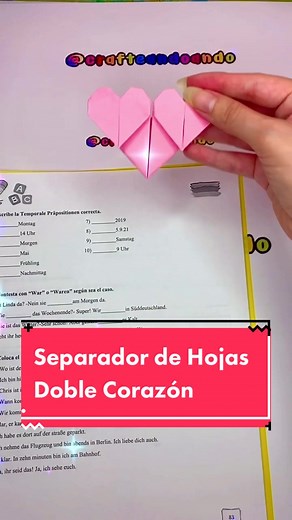 DIY Paper Heart Bookmark Tutorial