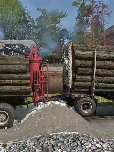 Spintires: MudRunner Mods - Truck vs Speed Bump with Logitech G23 #531 #gaming #speedbumps