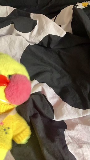 Adorable Pikachu Plush Toy Interaction in Bedroom Setting