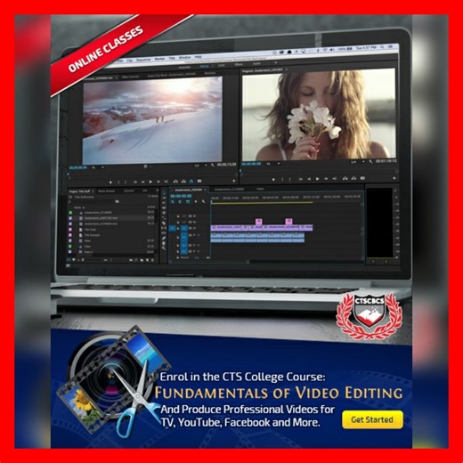 🟥 Produce quality Videos, Films and Featurettes 🟥 The Fundamentals of Video Editing ONLINE Course Starts October 16th | Mondays | 5:30pm to 8:30pm | 9 weeks | $1,500 [Payment Plan Available] To Register👉 WhatsApp Me📳 720-2939 Email📧 study@ctscollege.com * * * * * * * * * * * * * * * ⭕️ Video Editing is an art form that allows you to craft stories, evoke emotion and create a seamless rhythm with just the click of a mouse or the stroke of a key. * * * * * * * * * * * * * * * ⭕️ The Fundamenta