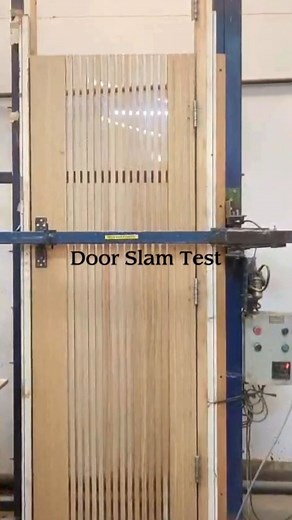 Ecolux | Wood Door Specialist | A door slam test is a type of durability test used at our factory to assess the longevity and robustness of our doors. The test involves... | Instagram