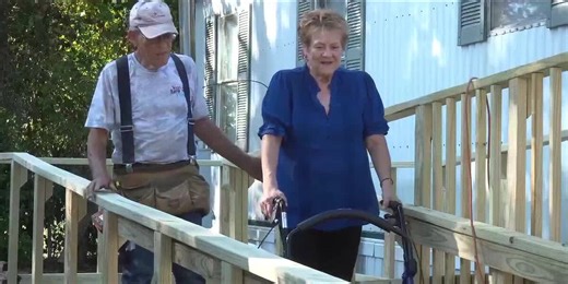 Blind East Texas woman receives free ramp for home, courtesy of Texas Ramp Project