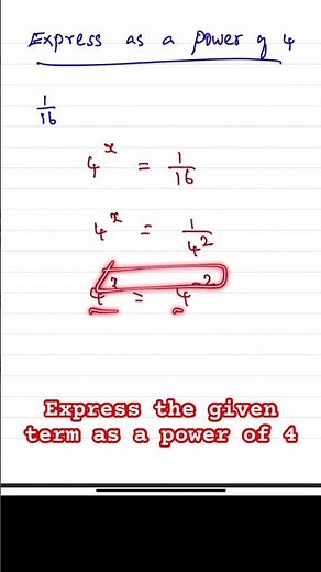 Express the given term as a power of 4