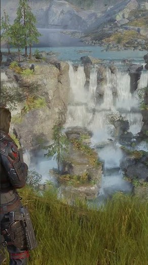 Beautiful Valley from the Outriders prologue. Gorgeous video game! #outriders #shorts #scenicviews