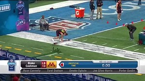 Blake Cashman with a blistering 40-yard dash at the NFL Combine today. His 4.50 (official time) was the fourth fastest among linebackers! | Minnesota Football