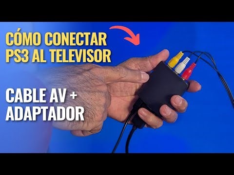 How to connect PS3 with HDMI adapter with AV cable (red, white, yellow)?