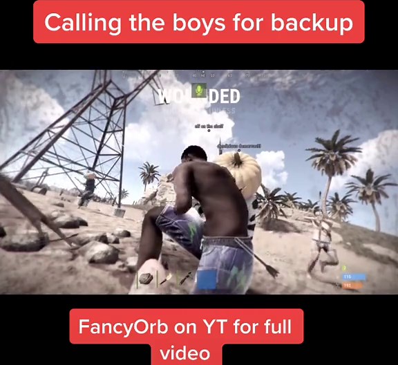 The boys will have your back! #rust #fyp #rustclips #foryou (Credit; FancyOrb on YT)