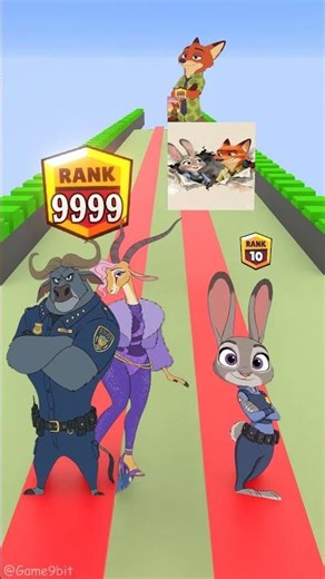 Chief Bogo and Officer Judy Hopps in the continuous singing challenge!
