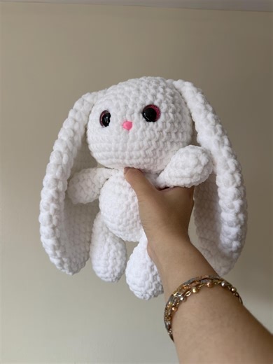 PREORDER - Hand Crocheted Long Eared Bunny - Etsy