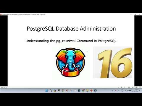 pg_resetwal Command in PostgreSQL