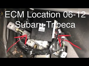 Location & How To Remove ECU ECM Computer 06 12 Subaru Tribeca