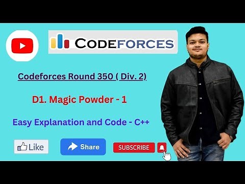 D1. Magic Powder - 1 | Codeforces Round 350 (Div. 2) | The Third Tier Coder
