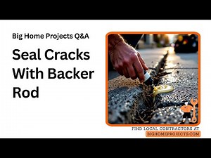 Backer Rod Compression Sealant Technique For Sidewalk Cracks