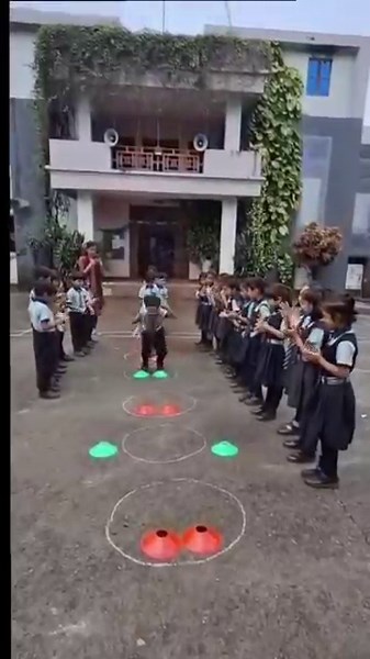 Fun Physical Activity Game for 1st Class Students | SSNVM School, Sirali
