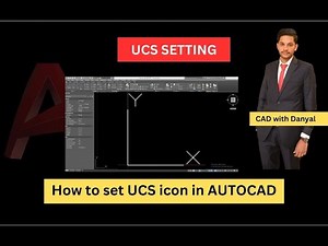 How to set UCS icon in Autocad | UCS Setting #youtube