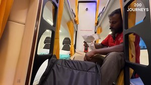 3.3K views · 29 reactions | BRAND NEW Premium Volvo 9600 Business Class Multi Axle AC Sleeper Bus Full Interior Tour Inside | 200Journeys | Facebook