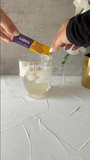 My nighttime routine starts with a little self-care and Natrol Sleep & Restore Powders 🌙 #sleeptips