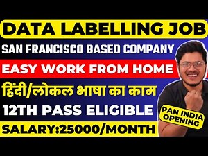 Work from home Data Labelling job Online | Data Labelling job online | 12th Pass job at home | jobs