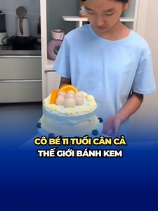 840K views · 8K reactions | Cô bé 11 tuổi “cân cả thế giới bánh kem”, khiến hội chị em làm bánh đứng hình tập thể #tintuc #news #funnyvideos #VietnamRoadToMissCosmo #UniCorp #UniMedia #UniNetwork | Vietnam Road To Miss Cosmo | Facebook