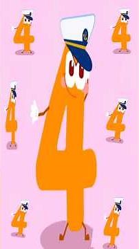 Number Cartoon 4️⃣ Animation Cartoon Video | Number Cartoon 4️⃣ | Animation Cartoon | #Kidsfamily