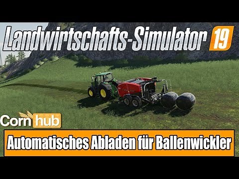 LS19 Mod Presentation - Automatic Unloading for Bale Wrappers - Farming Simulator 19 Mods