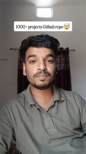 Anshuman Lawankar on Instagram: "1000+ projects GitHub repository 🤯 Repo link:- https://github.com/viktorbezdek/awesome-github-projects . . [Projects, software, GitHub, reels, tech] . . #project #software #github #reels #tech #viral #trending #website #reelsi̇nstagram #developer"