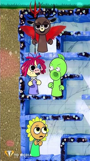 Help Sprunki Peashooter distinguish the Real Sprunki pvz Sunflower from the Fake 🎵 Musical Maze