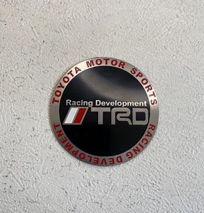 TRD Round Metal Emblem Plate – 9cm Diameter | Toyota Racing Development Badge | Self-adhesive Car Decal | JDM Motorsport Accessory - Etsy UK