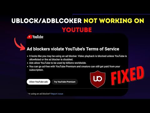 Fix uBlock Origin Not Working On Youtube (2025)