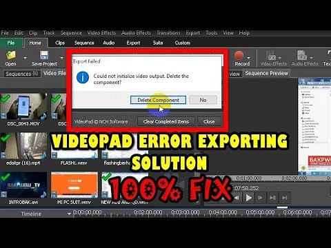 Solusi Videopad Error x264enc7.exe Saat Export Video 100% FIX